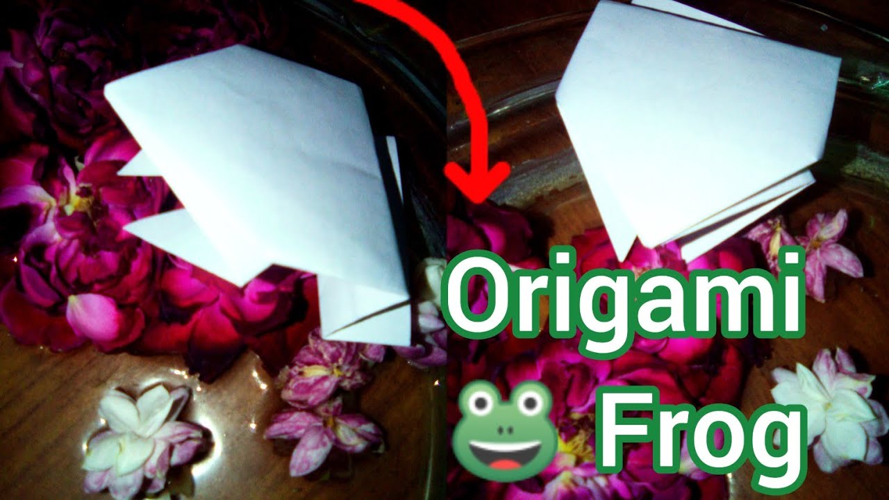 Paper -Origami-Frog/Paper frog/Paper Crafts/Kids Activity . - YouTube