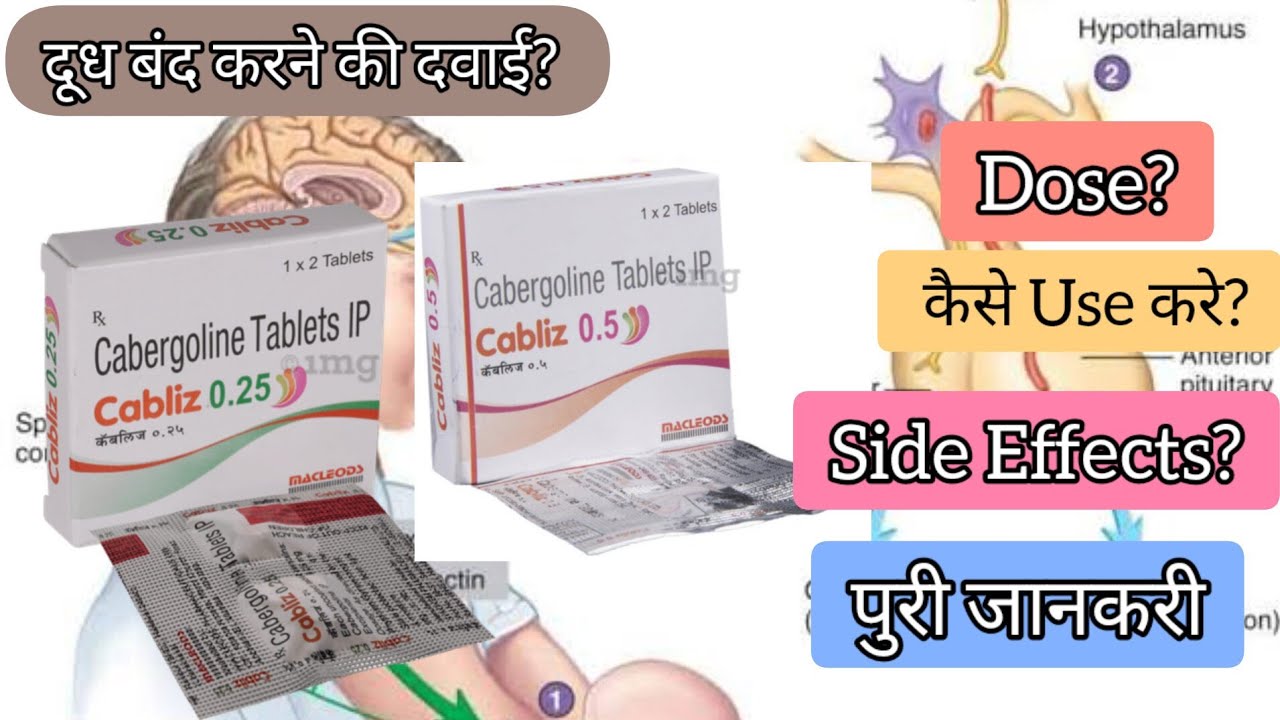 Cabliz 0.25 Tablet Cabliz 0.5 Tablet Uses Side effects in Hindi ...
