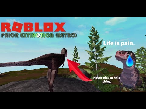 Roblox Prior Extinction(Retro) - Playing As A Lythronax Is Pain *EARAPE ...