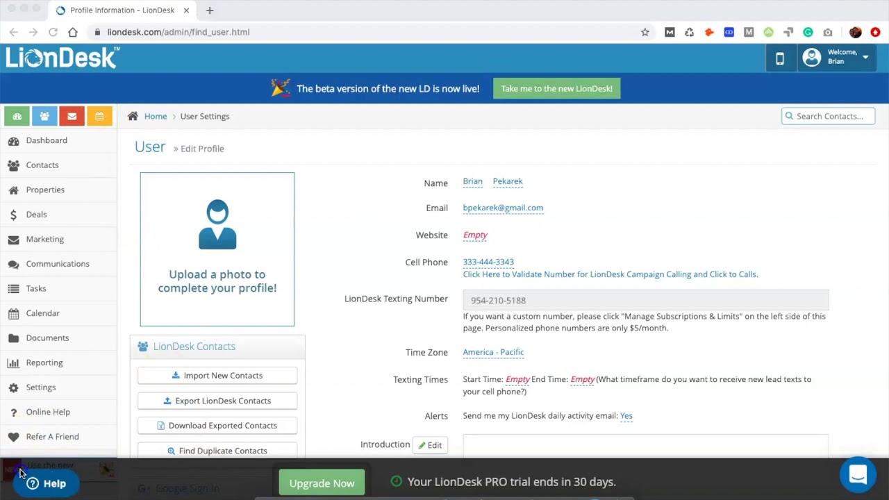 LionDesk CRM Demo Review vs Salesmate for Real Estate Agents - YouTube