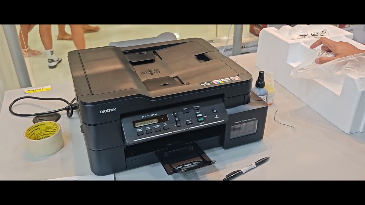 Brother DCP-T720DW Printer unboxing in store - YouTube