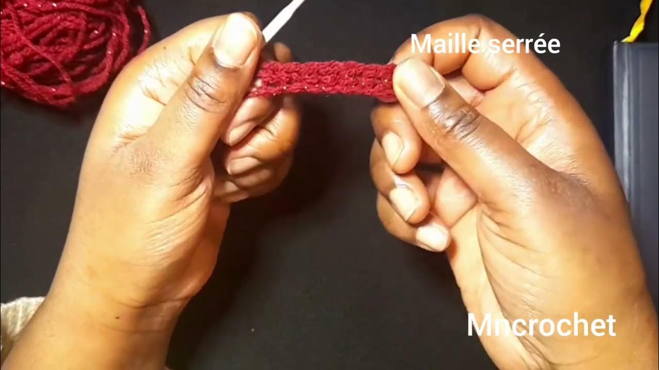 Points de base au crochet(maille coulée, serrée, demi-bride et la Bride ) - YouTube