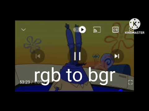 the spongebob videos invert color rgb to bgr series - YouTube