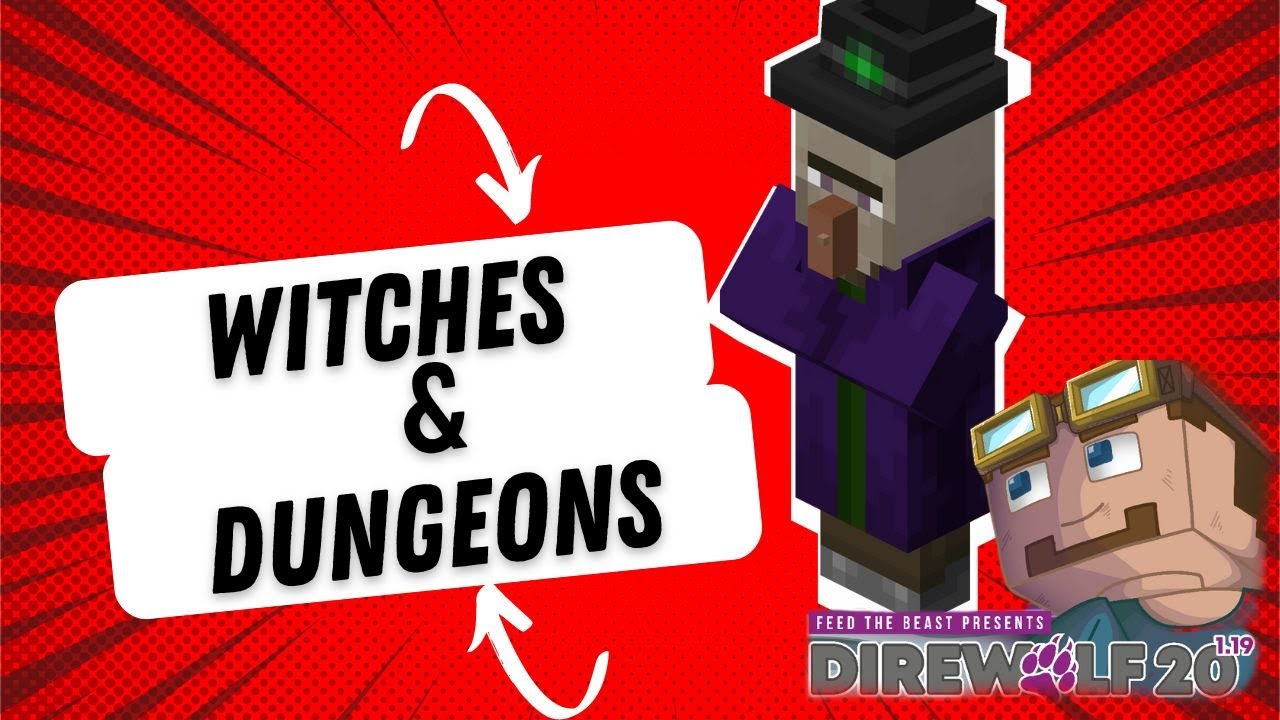 Exploring Dungeons and Hexerei Mod | An Epic Adventure with Direwolf20 ...
