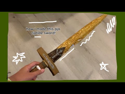 How to make the percy jackson riptide sword! ( cardboard, masking tape ...
