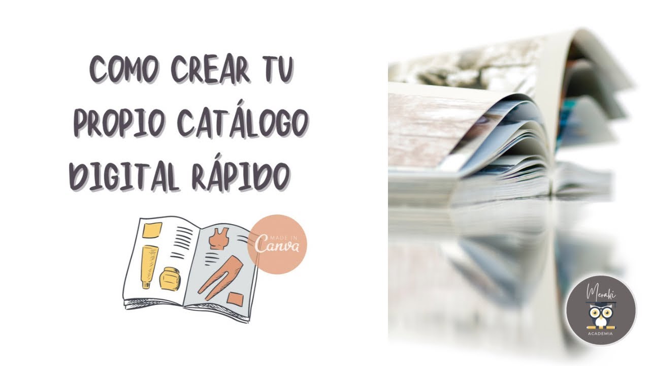 ¿Como hacer un catalogo digital facil y rápido con canva? - YouTube