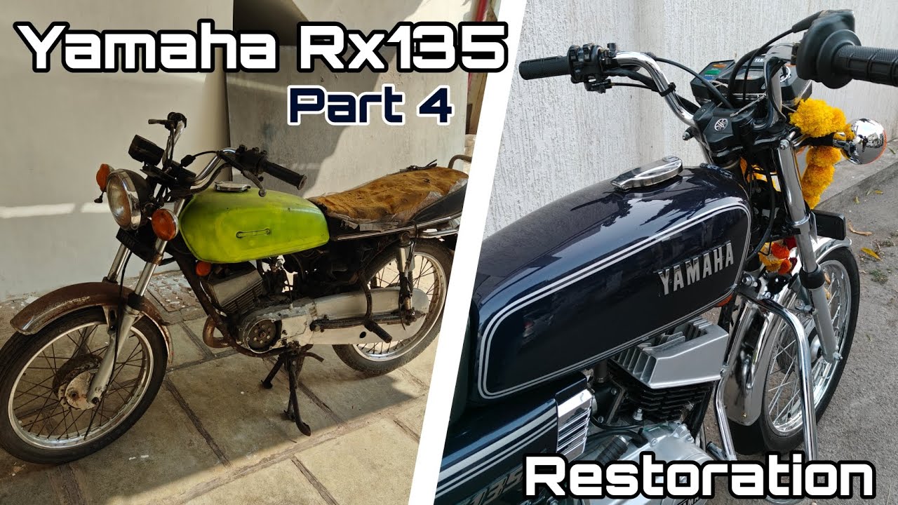 Restoration of Yamaha Rx 100 Rx 135 Painting process |PART 4 ...