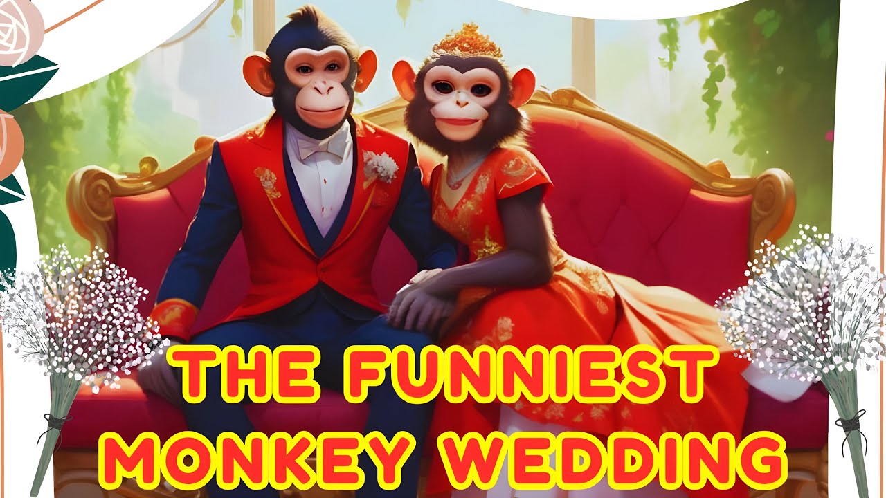 🐒 The Funniest Monkey Wedding Ever – You’ll Laugh Out Loud! | Monkey Wedding story | 2025 Best ...