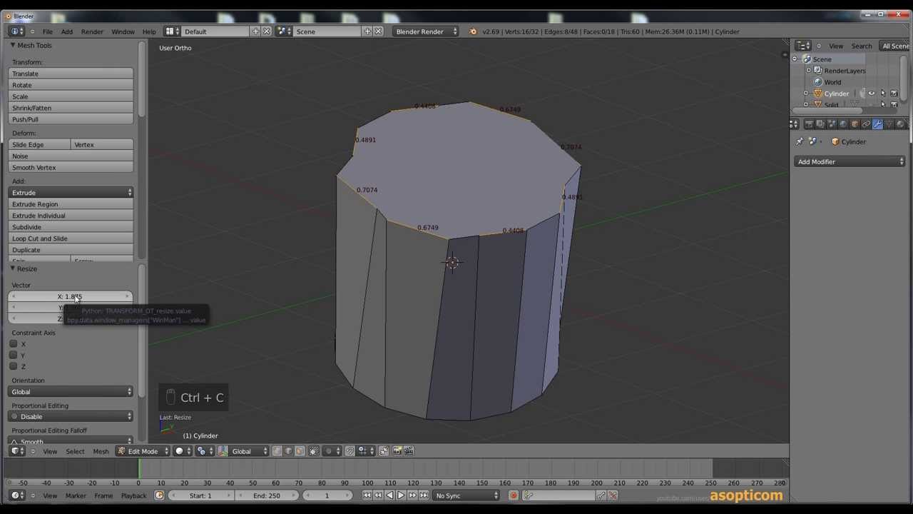 Blender 3D Tutorial Specific Edge Length blender-3d-tutorial-specific-edge-length