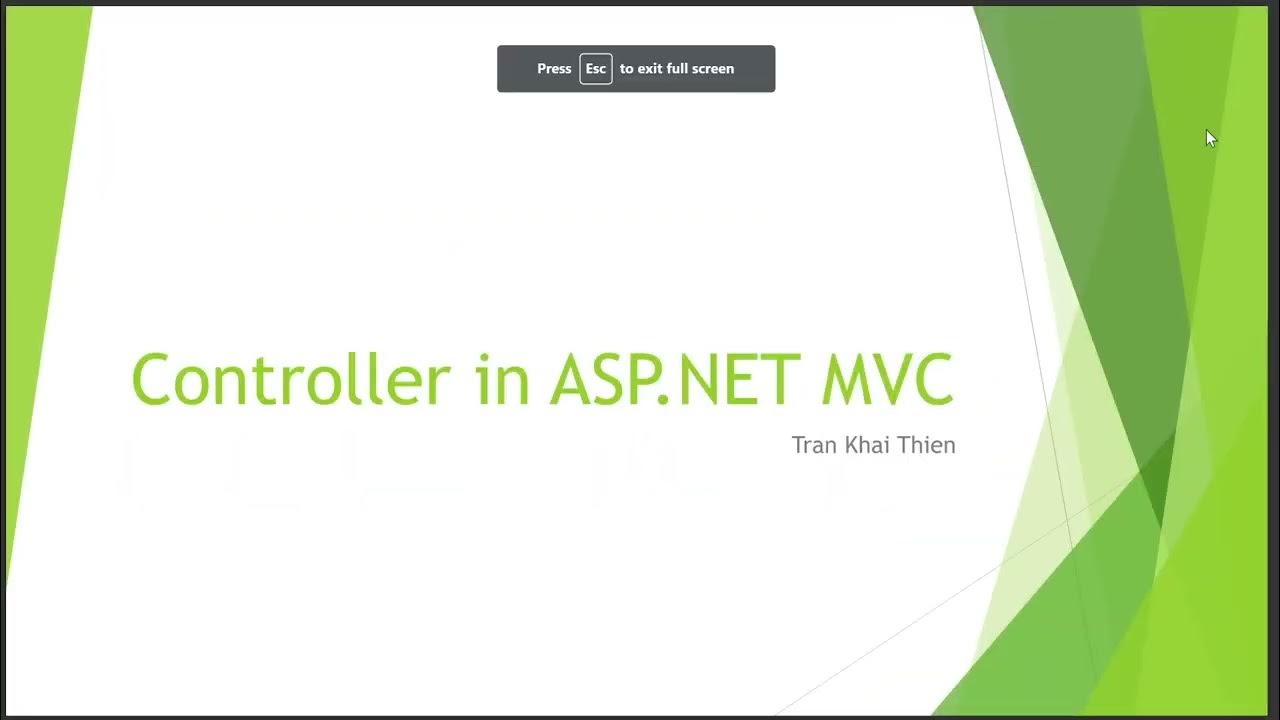 ASP.NET MVC5#1. Giới thiệu Mô hình MVC và Controller trong MVC5 - YouTube