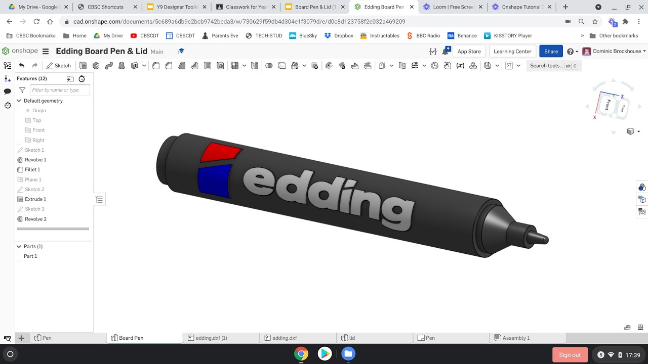 Adding DXF Logos to your Onshape Stationary - YouTube
