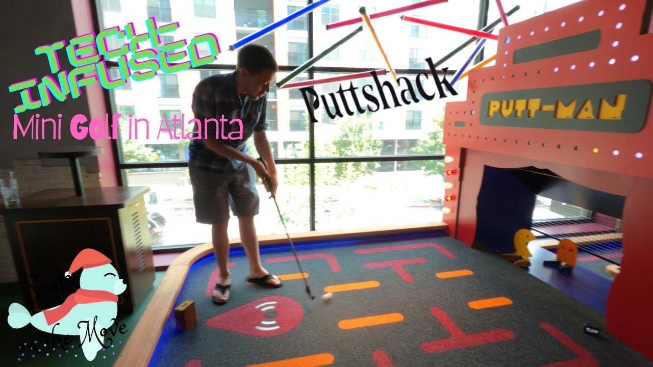 Miniature Golf Day - Puttshack Atlanta Video - Atlanta Vlog Trip - YouTube