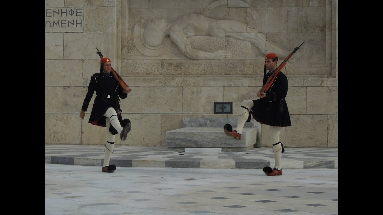 Changing of the Guards - The Ballet (Athens Parliament Building) - YouTube