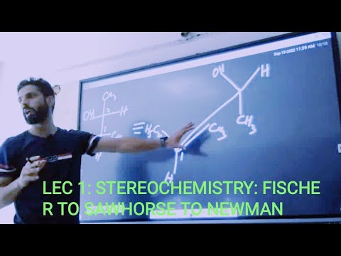 LEC 2: Stereochemistry| Fischer to sawhorse to Newman| E1 & E2 - YouTube