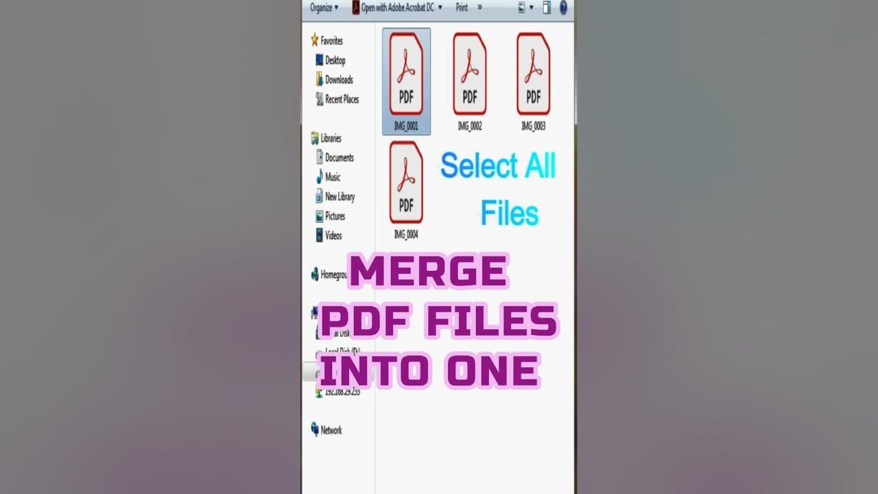 How to Merge Pdf files Into One | How to Combine Pdf Files into One | How to Merge 2 pdf files ...