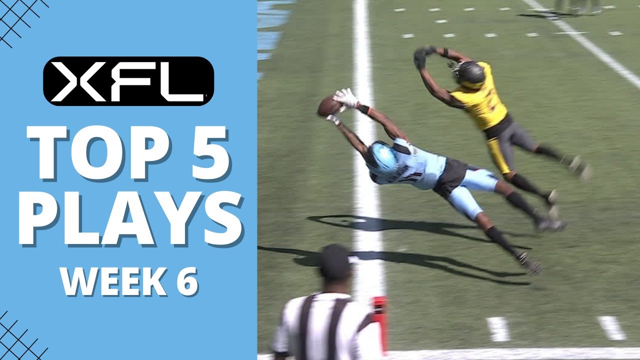XFL Top 5 Plays from Week 6 - XFL Highlights - YouTube
