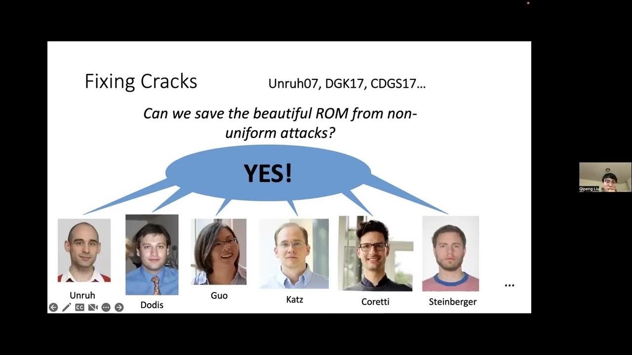 Qipeng Liu: Non-uniformity and Quantum Advice in the Random Oracle Model - YouTube