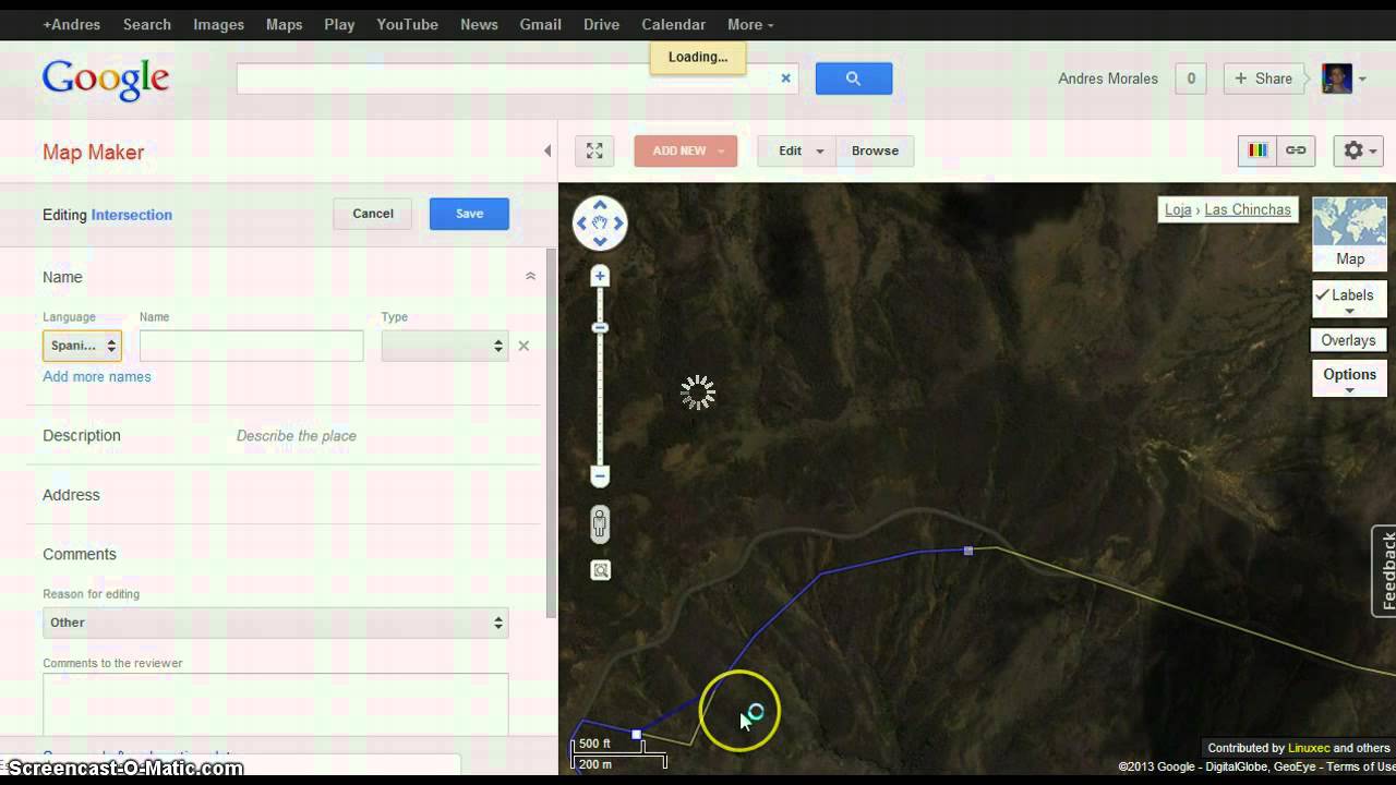 Cómo editar rutas en Google Map Maker - YouTube