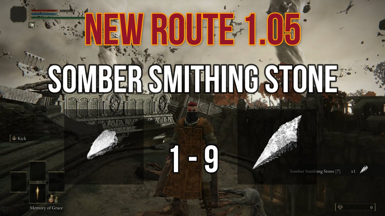 Elden Ring | Somber Smithing Stones 1-9 Location Guide (New Route ...