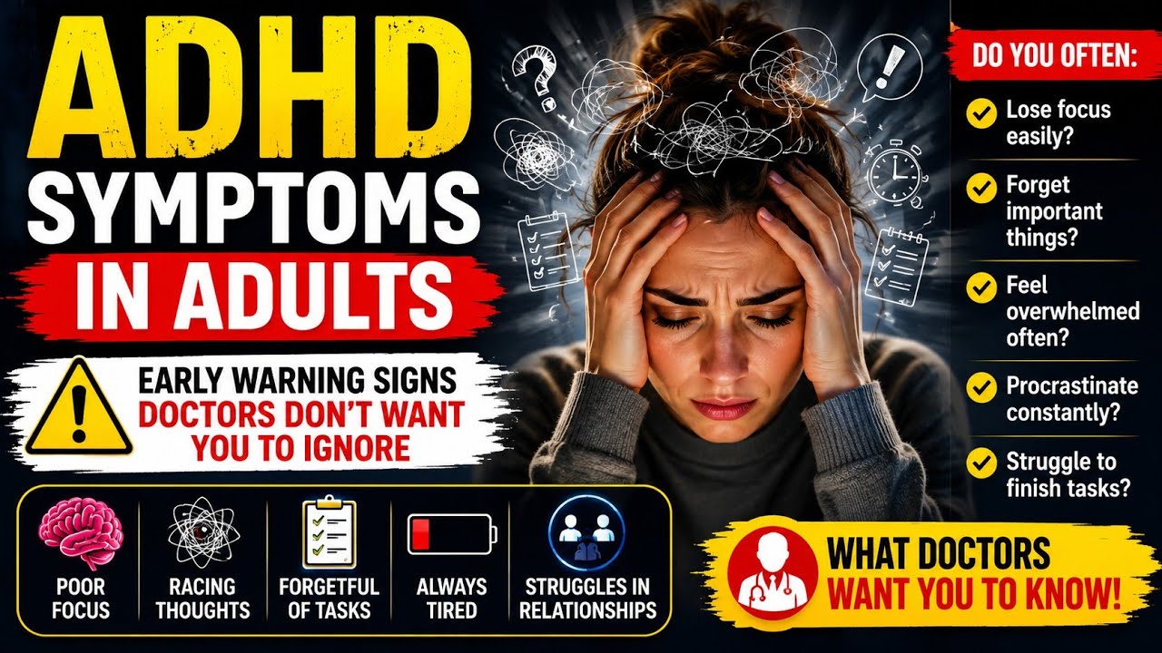 ADHD Symptoms in Adults: Early Warning Signs Doctors Don’t Want You to ...