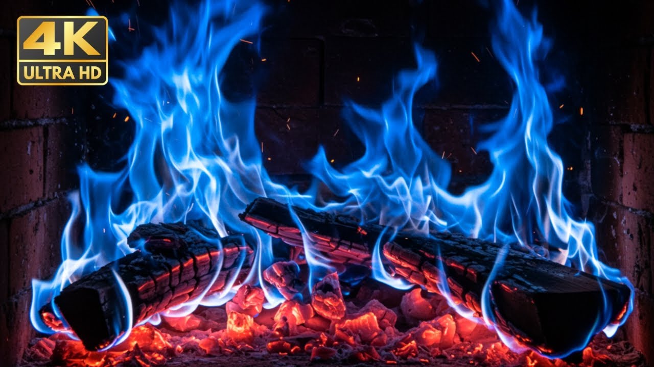 🔥 Soothing Fireplace Flames and Gentle Fire Sounds for a Calm and ...