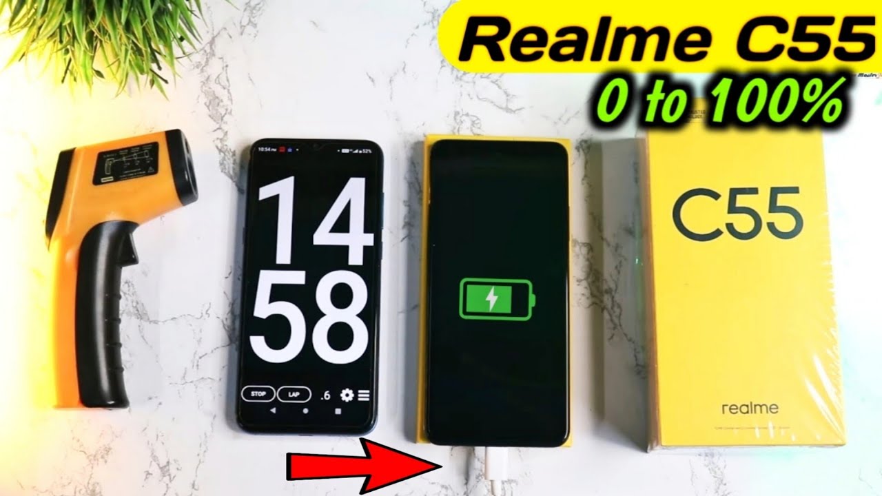 Realme C55 Charging Test 33W Box Charger | 0 to 100% ⚡⚡ - YouTube
