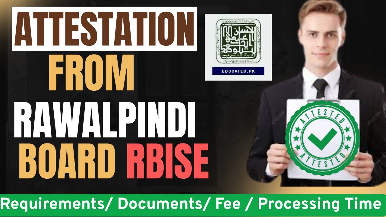 Rawalpindi board attestation process complete Matric and Intermediate ...