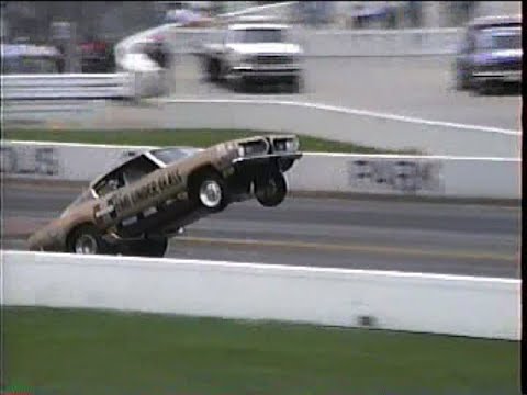 Bob Riggle's Hemi Under Glass Cuda Wheelstander INDY GoodGuys 1996 ...