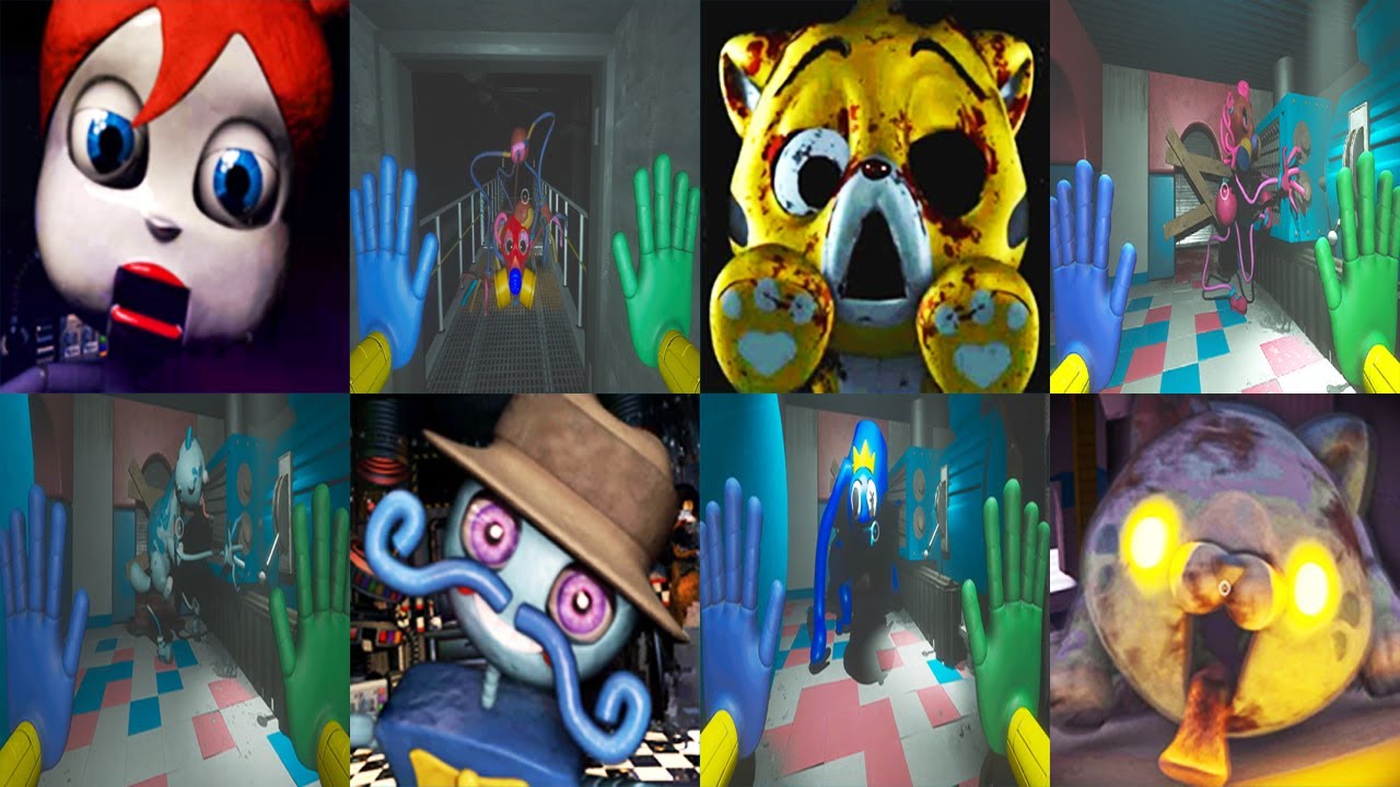 POPPY PLAYTIME, Rainbow Friends, POPPY PLAYTIME INVERT ALL JUMPSCARES ...