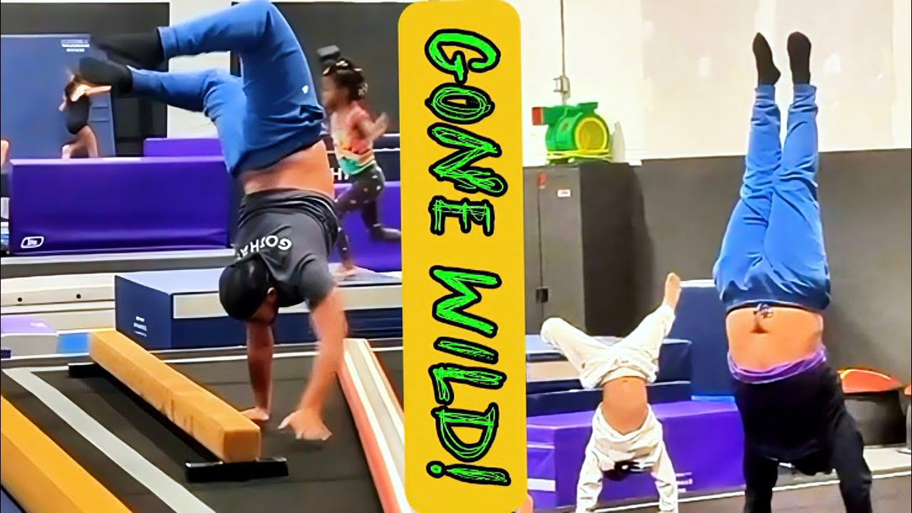 Gymnastics Handstand Challenge Gone Wild! - YouTube