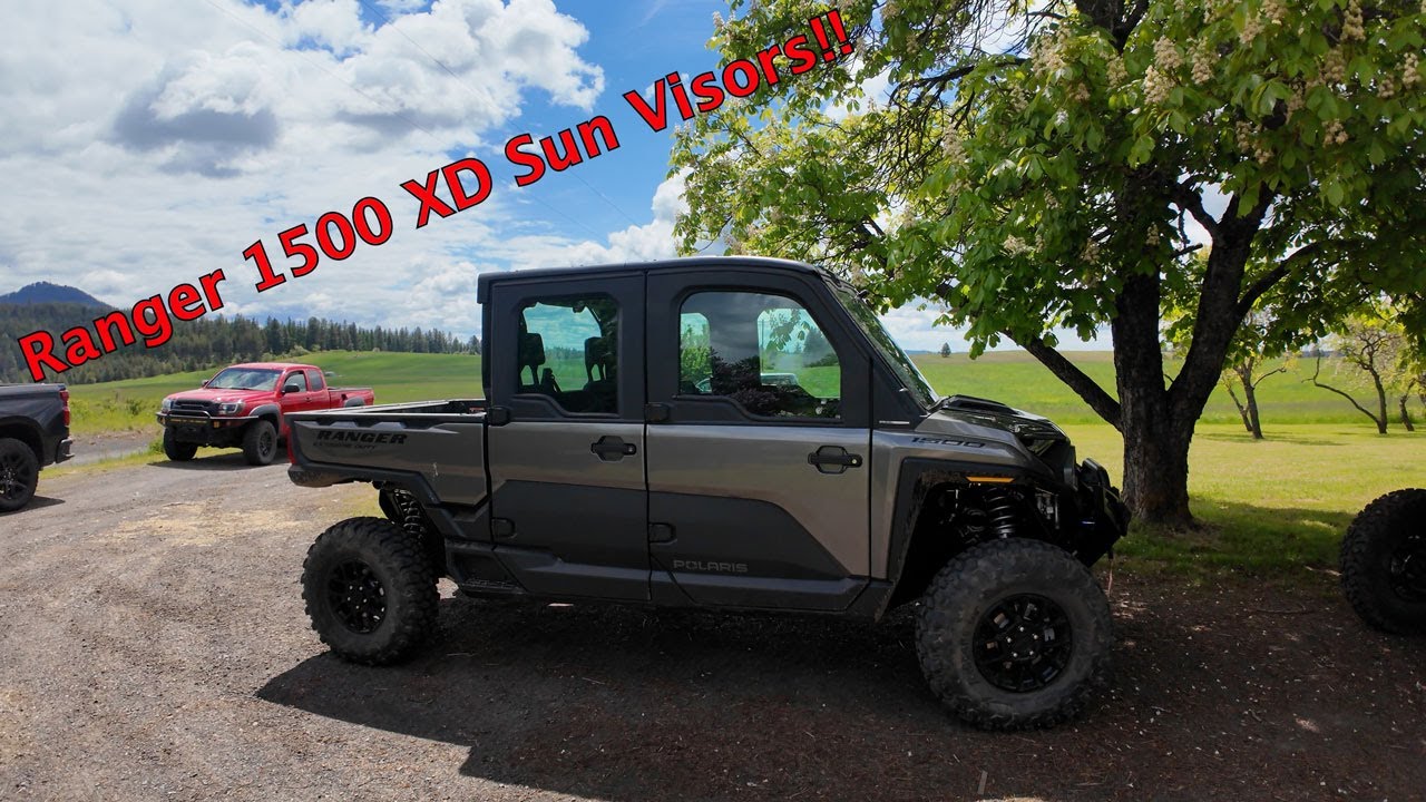 Polaris Ranger 1500 XD Sun Visor Install!! - YouTube