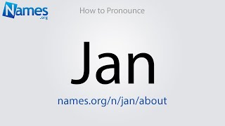 Jan Pronunciation: How to Say Jan in 25 Languages