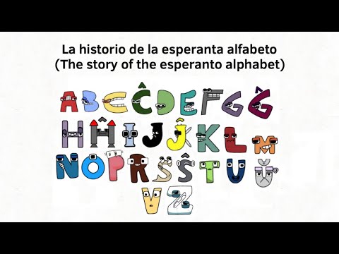 My Esperanto alphabet lore set #Esperanto - YouTube