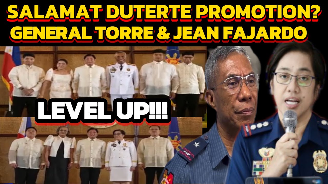 SALAMAT DUTERTE KAYA PROMOTION NI GENERAL TORRE AT JEAN FAJARDO? - YouTube