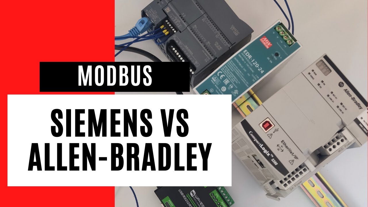 Komunikacja MODBUS: Dostępne opcje w PLC (S7-1200, CompactLogix) - YouTube