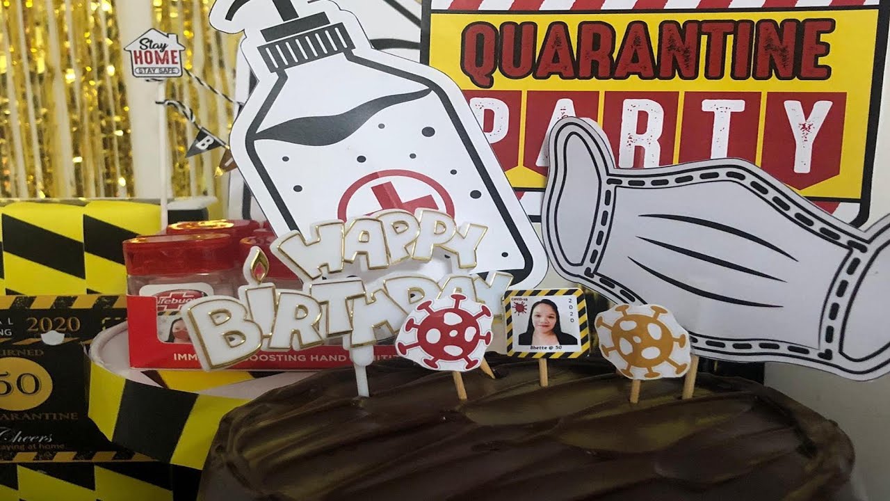 Quarantine Birthday Party Celebration - YouTube