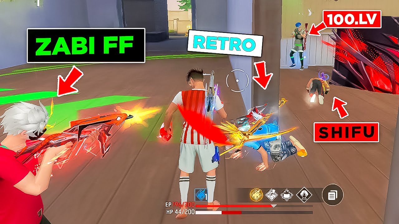 TOP YouTubers in My Game! 😨 Zabi FF, Retro & Shifu vs GM Bhai - YouTube