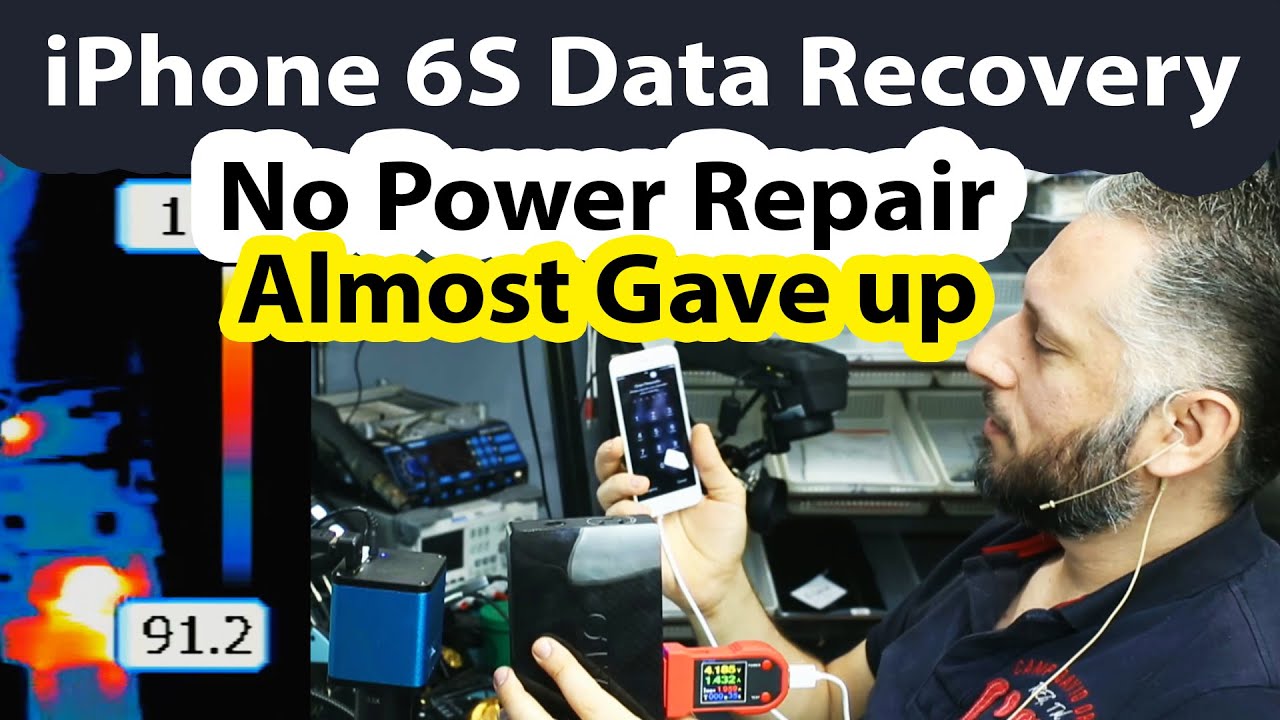 iPhone 6S No Power Data Recovery - Faulty Tigris Mosfet and Shorted ...