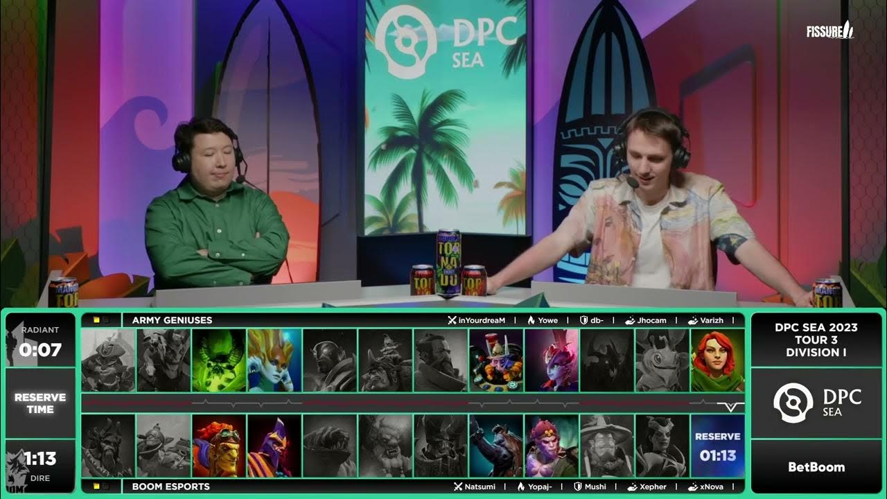 (RU) Army Geniuses vs BOOM Esports | map 3 | DPC SEA 2023 Tour 3: Division I | by Mantis & Sheyl ...