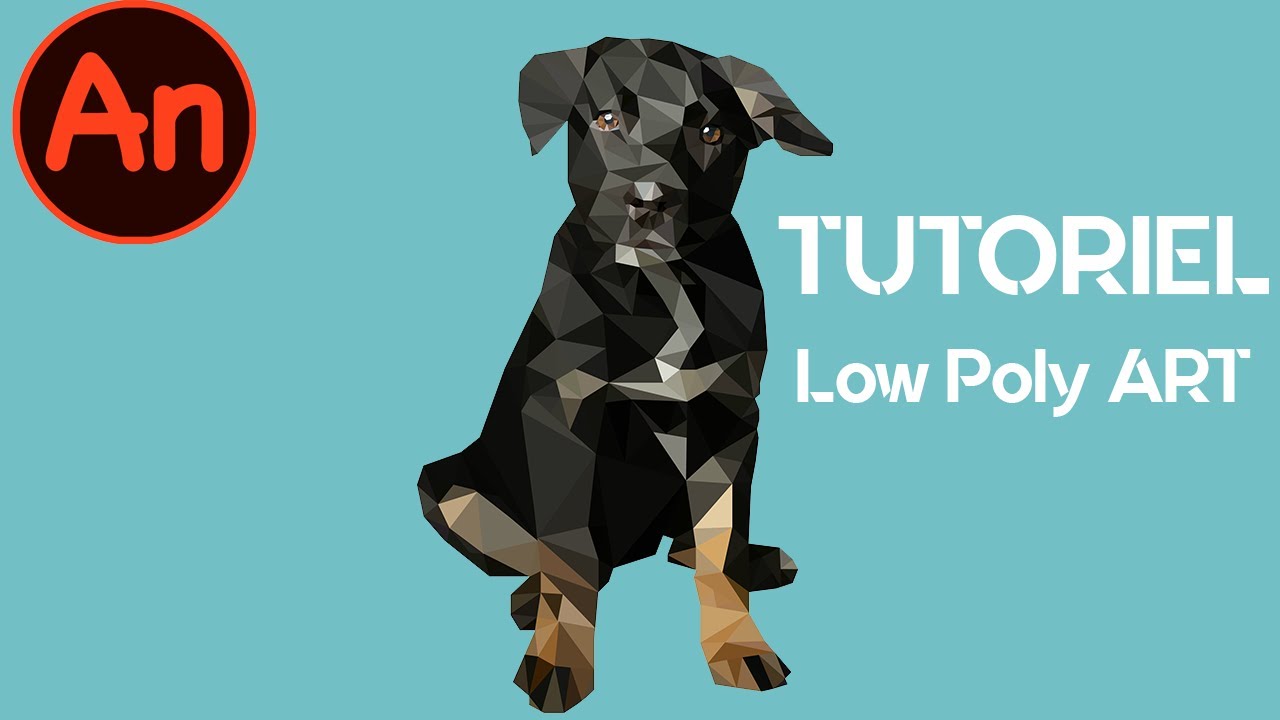 Comment faire un Poly Art facilement et rapidement sur animate - YouTube