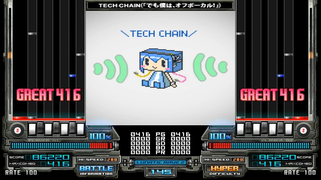 [BMS] TECH CHAIN（「でも僕は、オフボーカル！」） / Yu^ta - YouTube