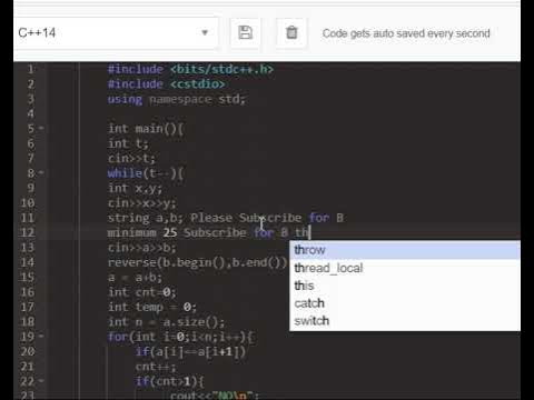A. Two Towers codeforces solution || Educational Codeforces Round 143 (Rated for Div. 2) #coding ...