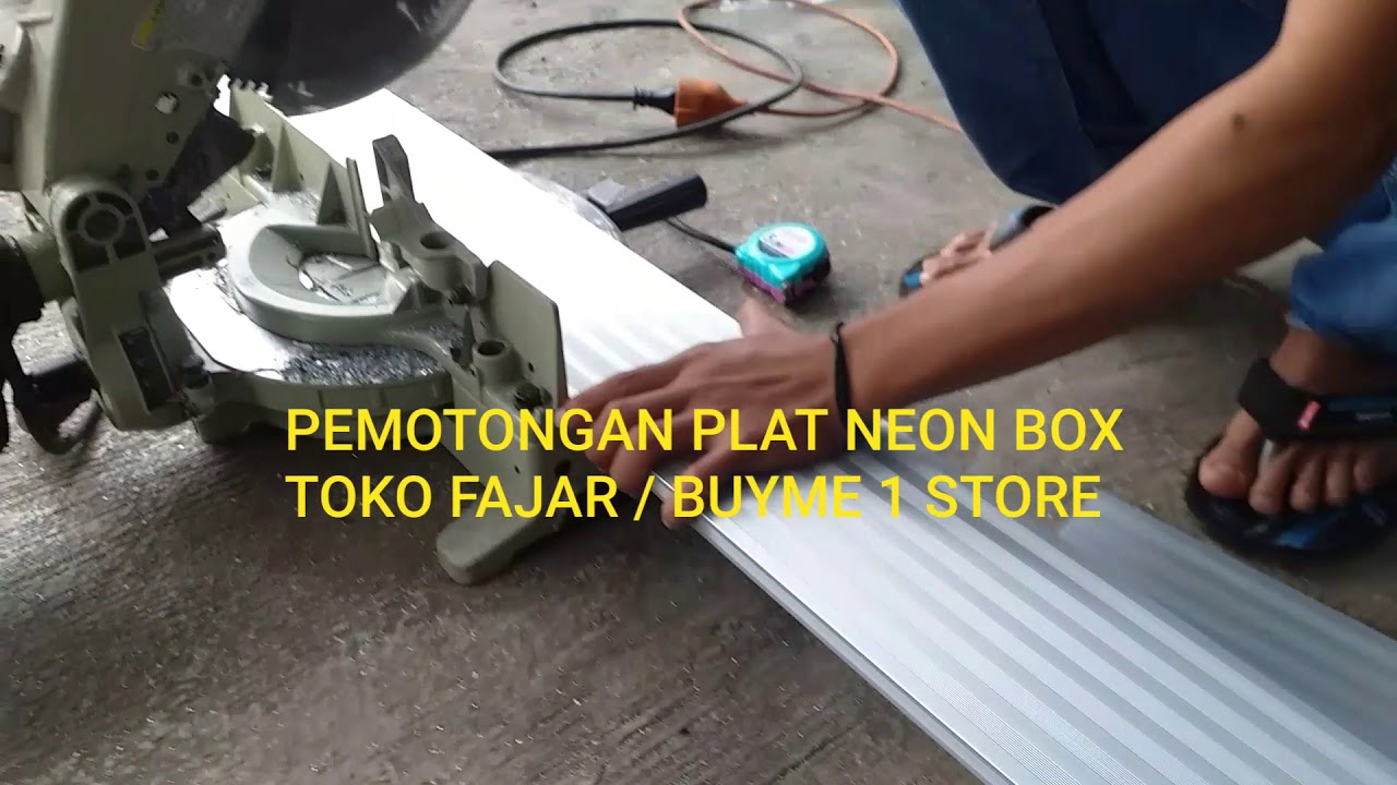 PLAT NEON BOX ALUMINIUM - YouTube