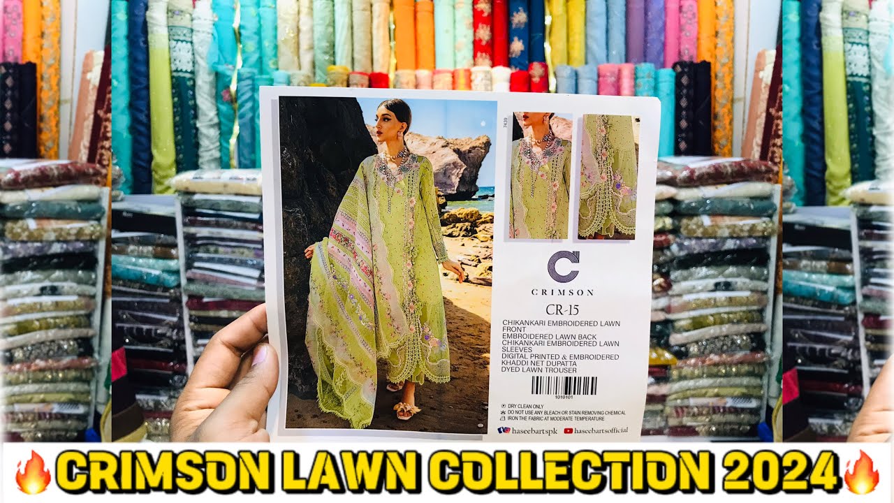 Crimson Designer Lawn Collection 2024 | Luxury Designs | Partywear ...