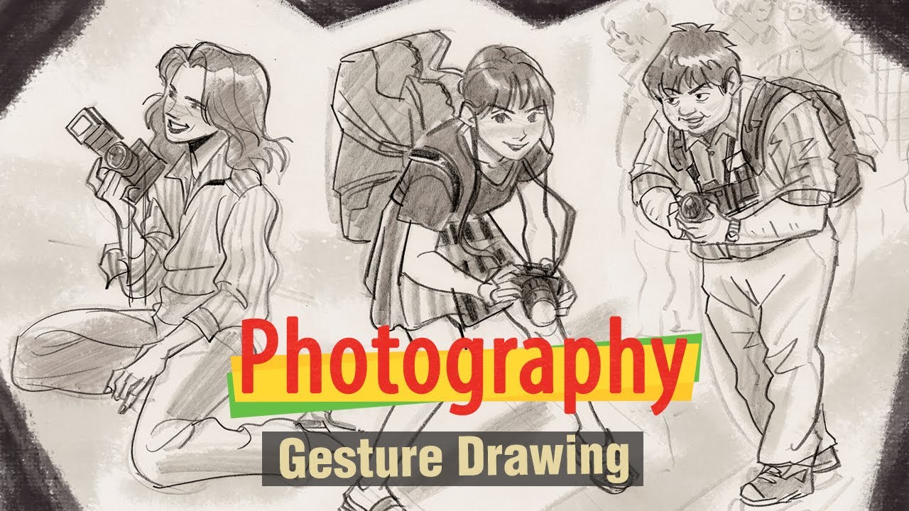 Gesture Drawing #94- Photography (Sketch with me) - YouTube