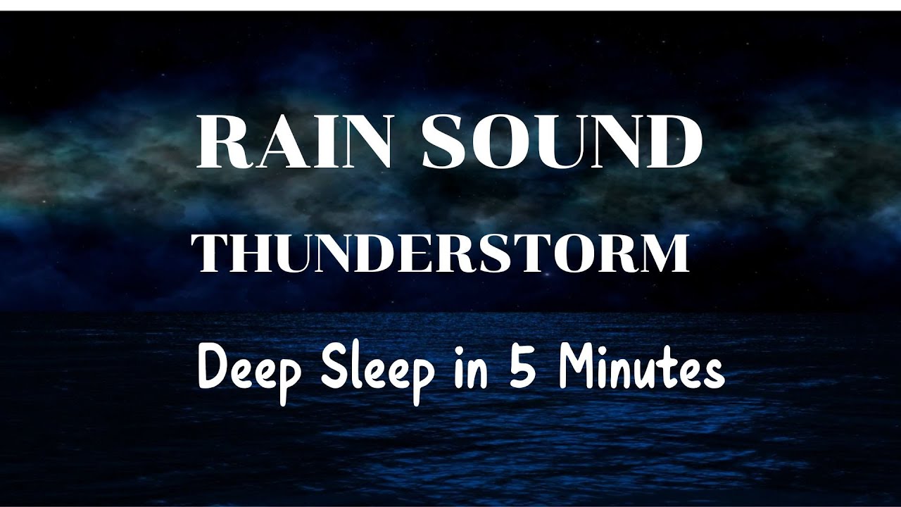 Deep Sleep in 5 Minutes! Intense Thunderstorm Sounds with Rain, Wind ...