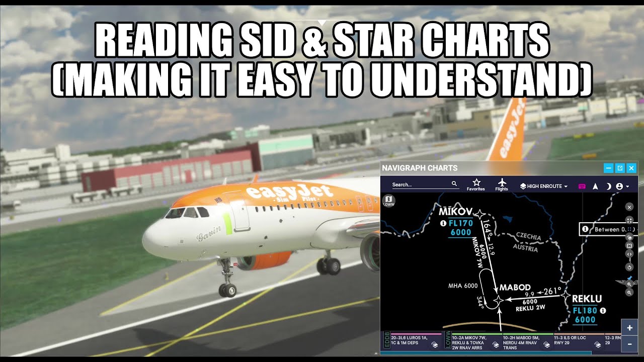 How To Read Navigraph Charts Making It Easy Sid And Star Charts Youtube