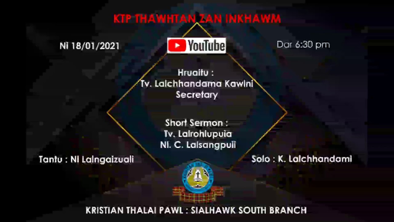 inkhawm vawi 2-na ( 18.jn.2021) - YouTube