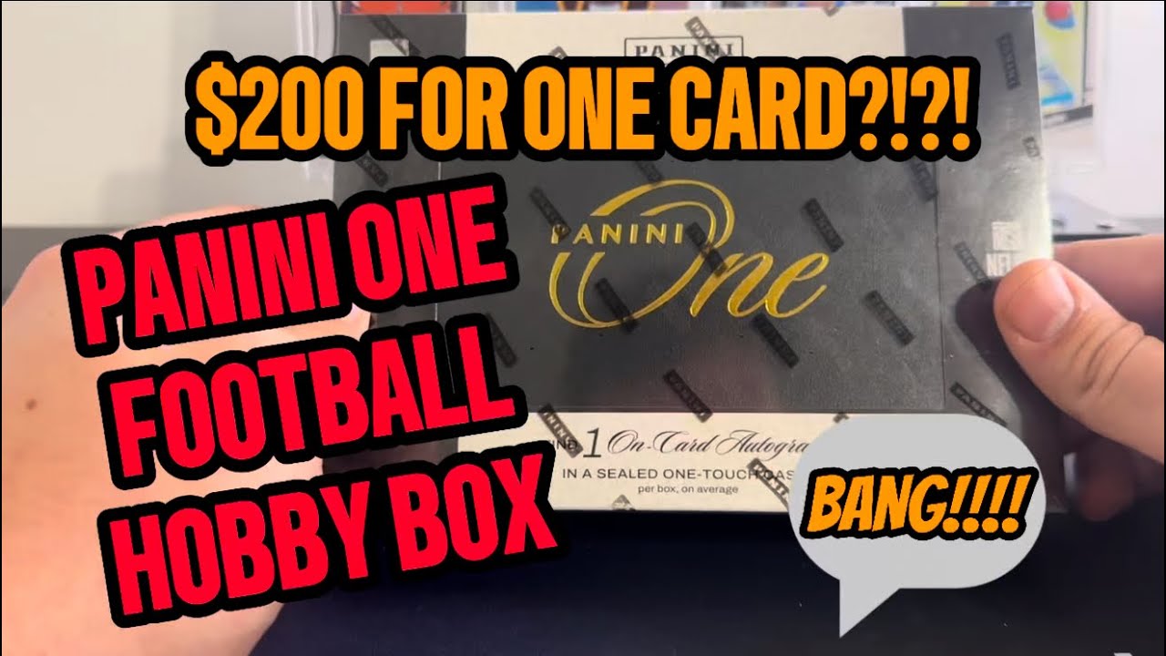 WE PAID $200 FOR A HOBBY BOX WITH ONLY ONE CARD😱 2023 PANINI ONE HOBBY ...