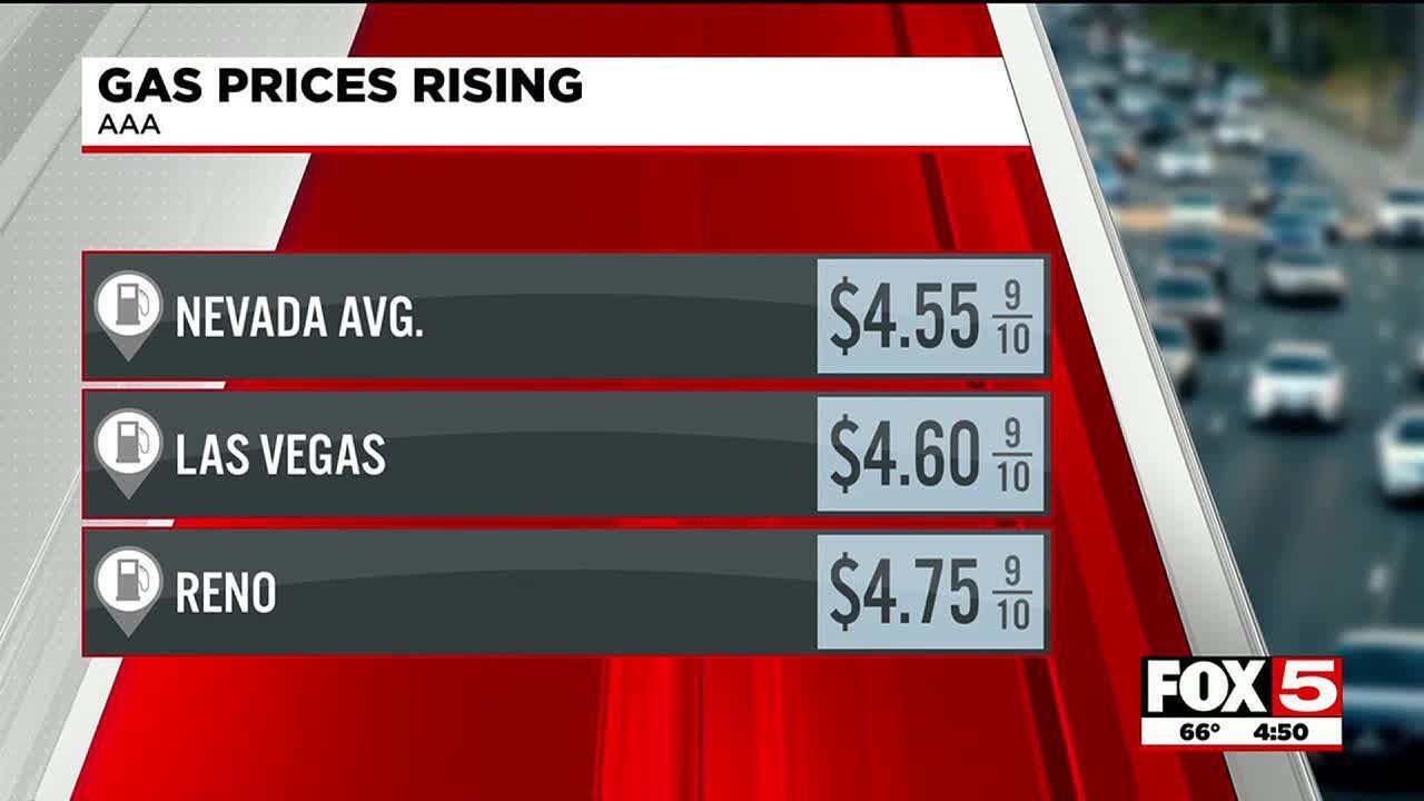 Gas prices rising across Nevada - YouTube